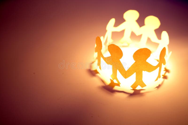Paper-chain people stock image. Image of figures, conceptual - 9912463