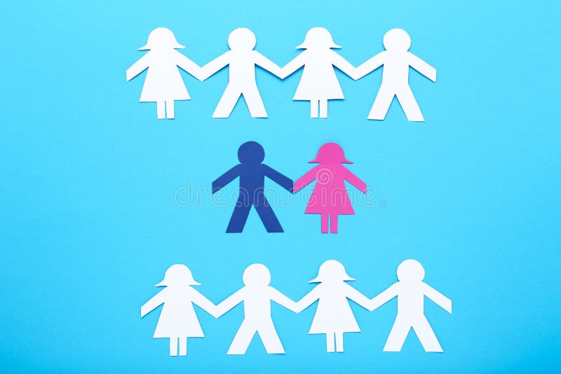 Paper chain people stock image. Image of chain, friend - 169321939