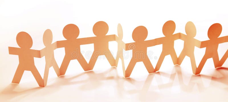 Paper chain team stock photo. Image of idea, team, companionship ...