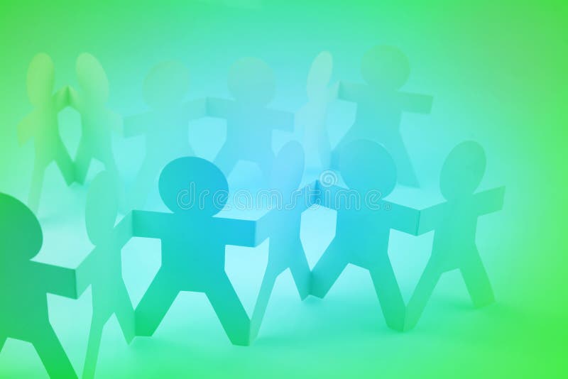 Paper chain team stock photo. Image of idea, friends - 189034348