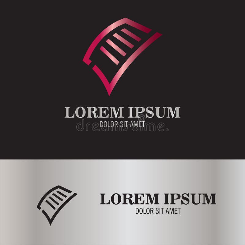 Paper check abstract logo stock vector. Illustration of document - 82861619