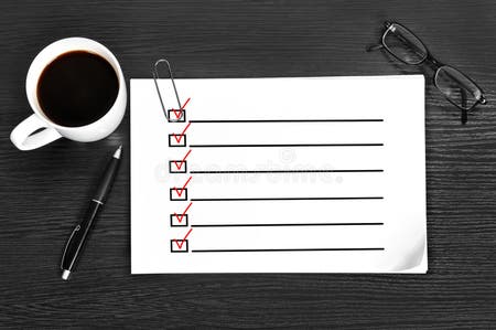 Paper with check box stock image. Image of questionnaire - 33889227