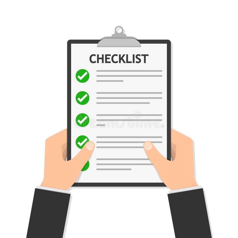 Report File in the Hand. Vector Illustration. Stock Illustration ...