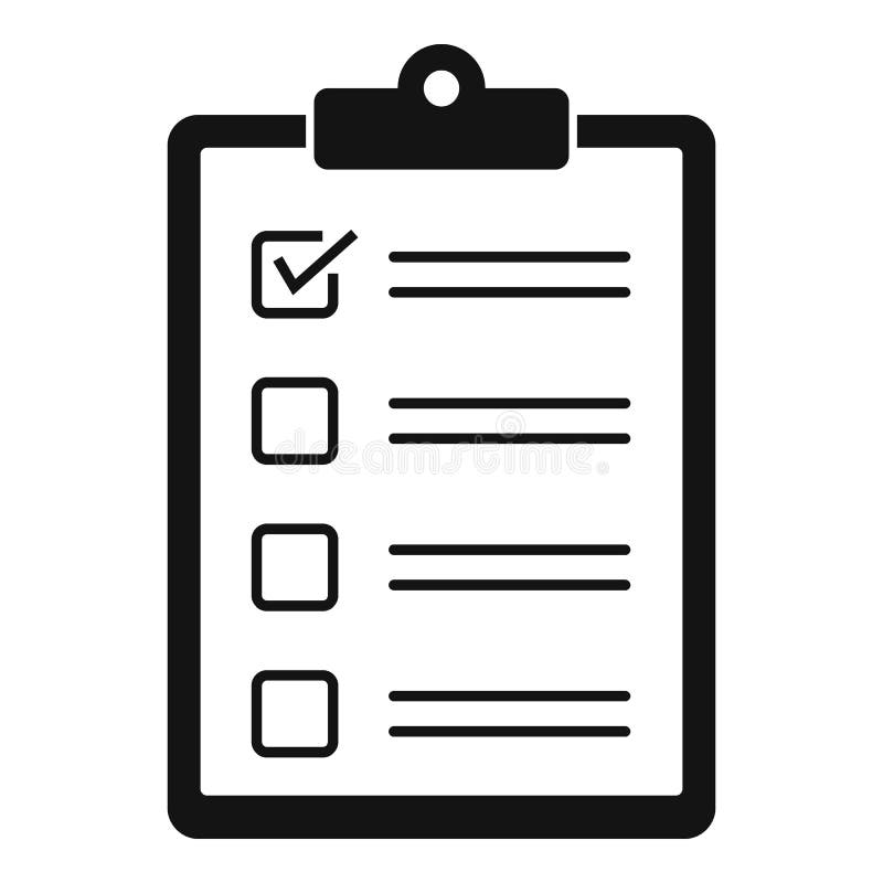 Service Checklist Icon, Outline Style Stock Vector - Illustration of ...