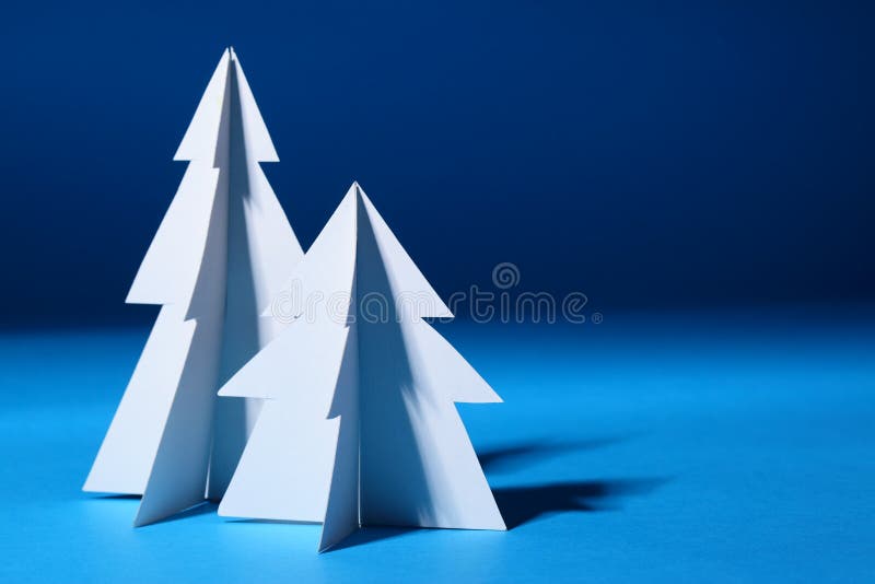 Paper Christmas trees stock image. Image of color, tree - 35278887