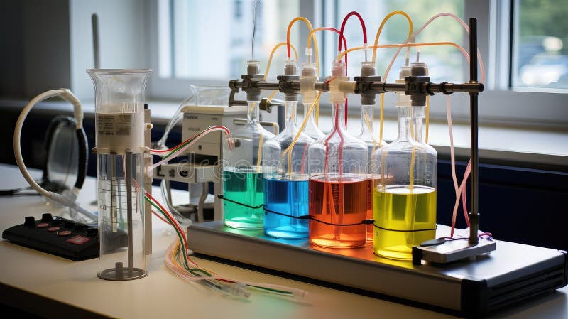 Paper Chromatography Equipment Stock Illustration - Illustration of ...