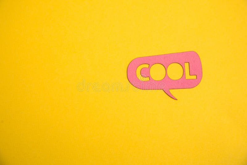 Paper Circle with Cool Inscription Stock Image - Image of humor ...