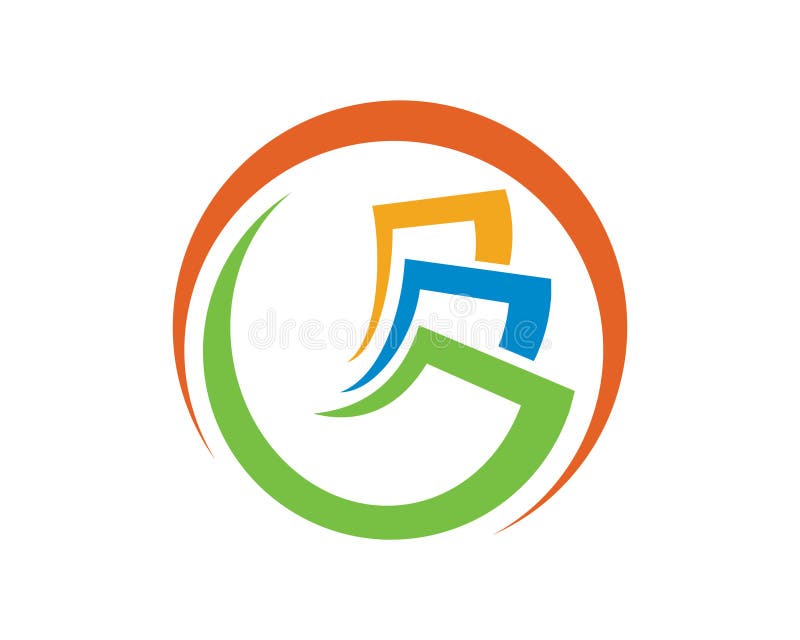 Paper Circle Round Abstract Logo Stock Vector - Illustration of drawing ...