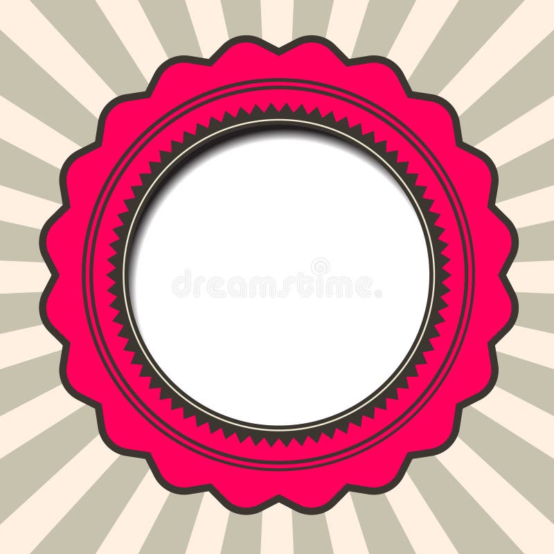 Paper Circle Vector Retro Background Stock Vector - Illustration of ...