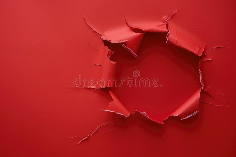 A Paper with a Circular Opening Stock Photo - Image of background ...