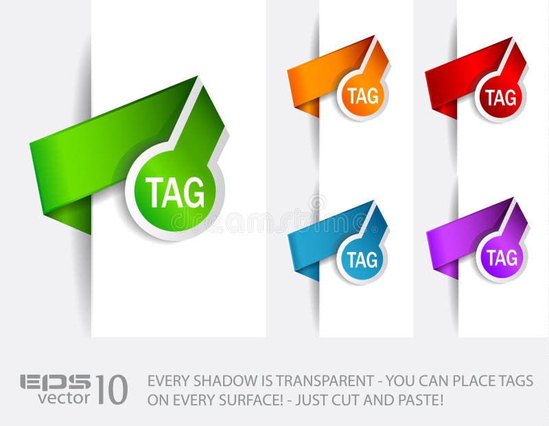 Paper Circular Style tags stock vector. Illustration of paper - 19230912