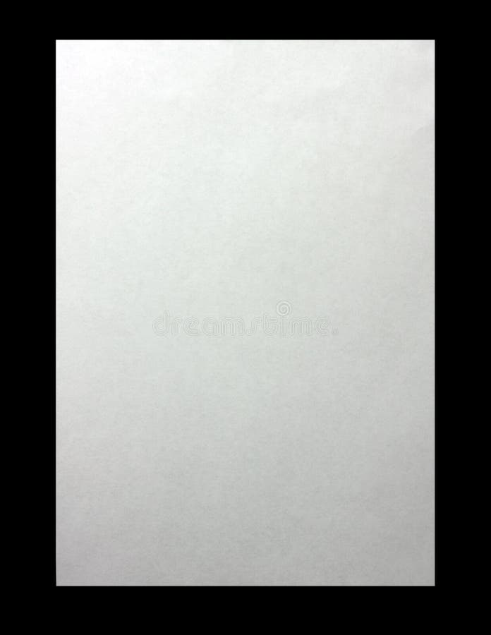 Paper Clean Sheet Isolated on a Black Background Stock Image - Image of ...