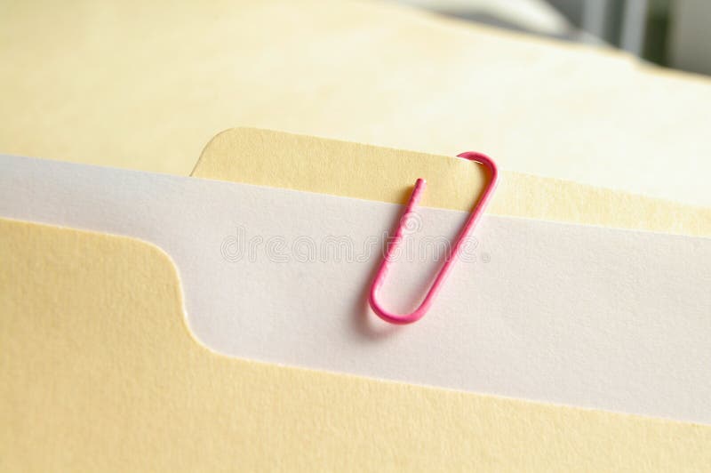 Folder and paper on white stock photo. Image of manilla - 1491242