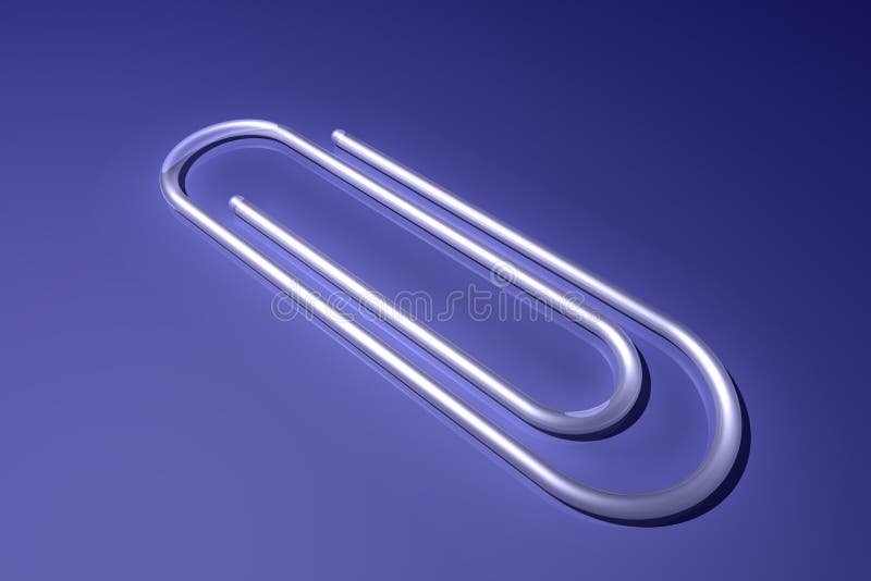 Grey Figure with Paper Clip Stock Illustration - Illustration of ...