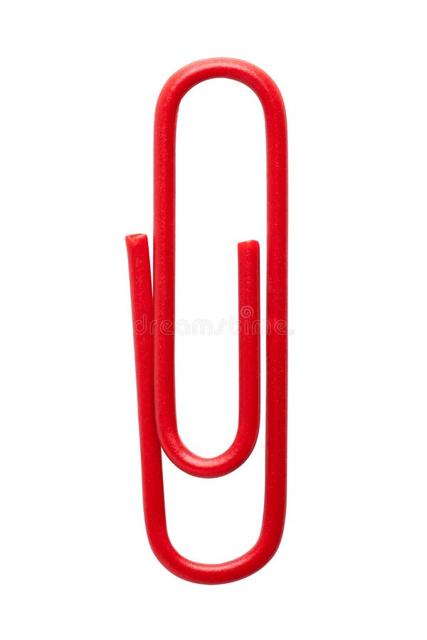 Red Paperclip stock photo. Image of paperclip, idea, supplies - 3074686