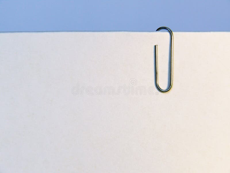 Paper with clip stock image. Image of notice, note, office - 4653675