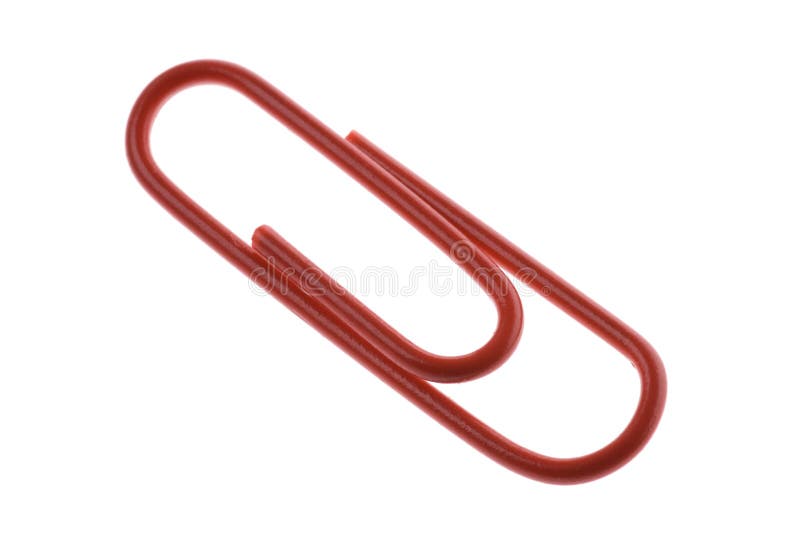 Red Paperclip stock photo. Image of paperclip, idea, supplies - 3074686
