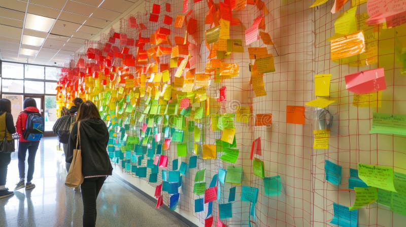 Paper Clip Art Installations Stock Illustration - Illustration of ...