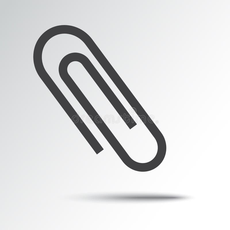Paper Clip, Attachment Icon. Vector Illustration Stock Illustration ...