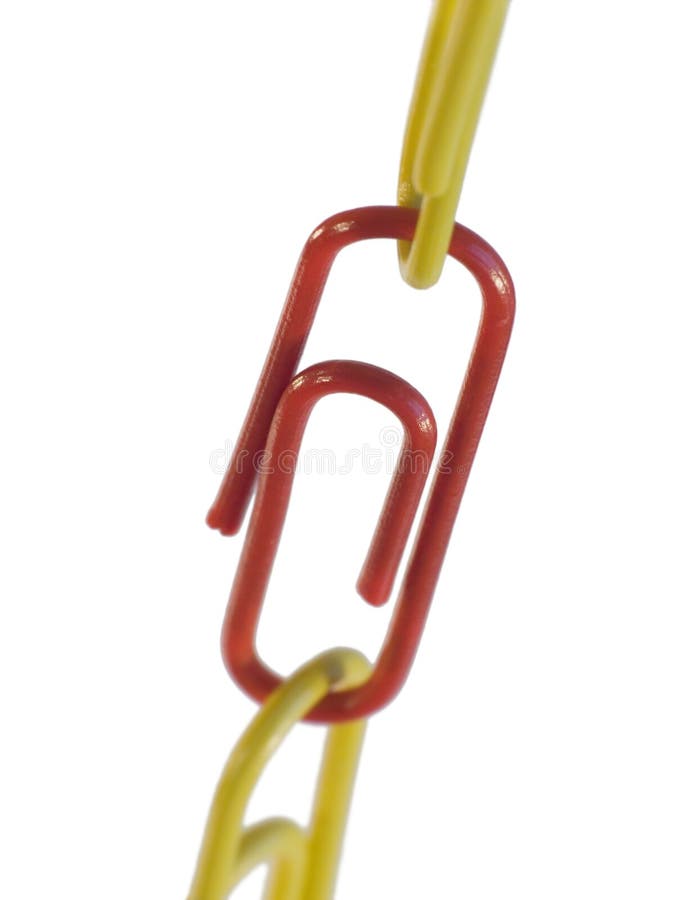 Paper clip chain stock photo. Image of work, document - 5529820