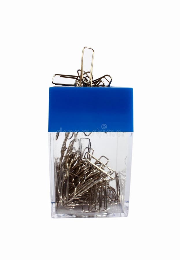 Paper clip container stock photo. Image of business, clips - 11766064