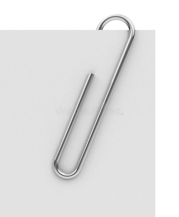 The paper clip stock illustration. Illustration of notepaper - 49064775