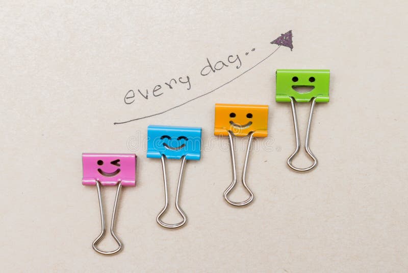 Paper clip happy stock image. Image of announce, idea - 42772247