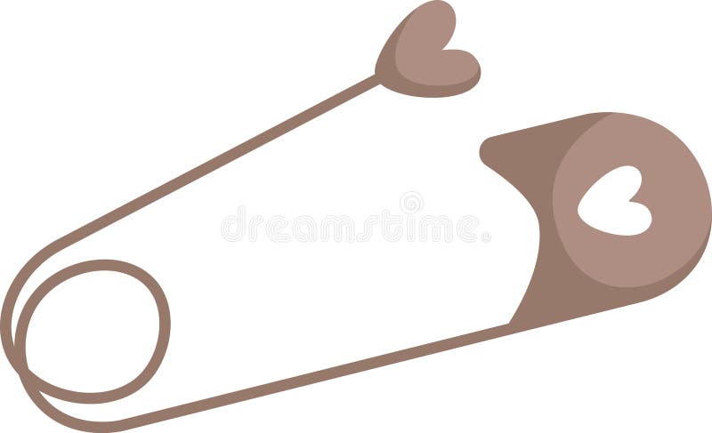 Paper Clip with Heart stock vector. Illustration of stationery - 301009373