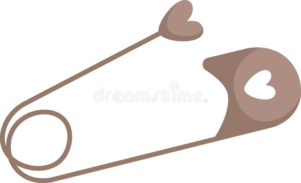 Paper Clip with Heart stock vector. Illustration of stationery - 301009373