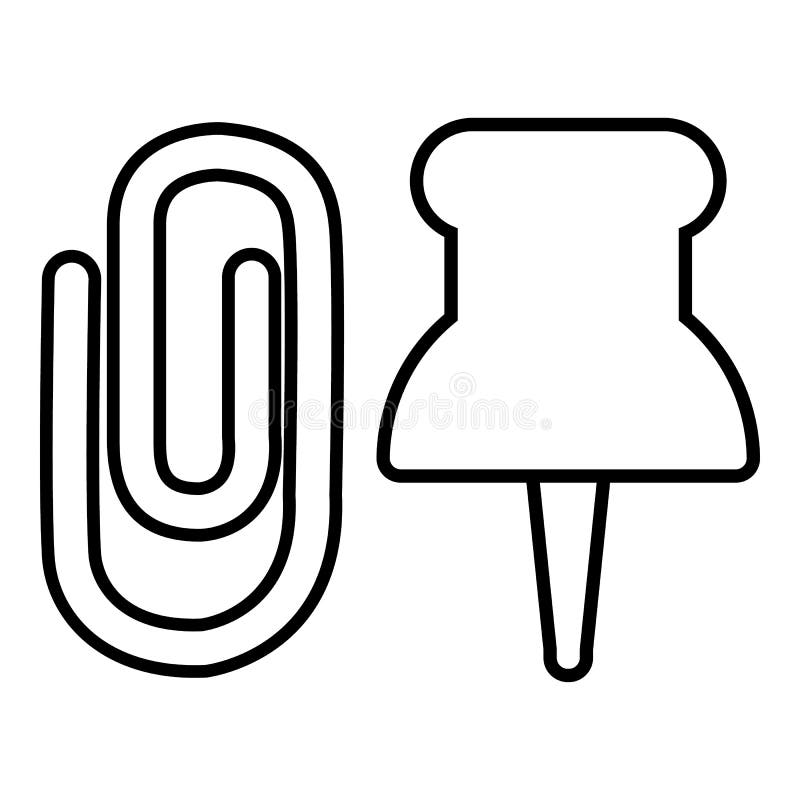 Pin Line Paper Concept Background, Realistic Style Stock Vector ...