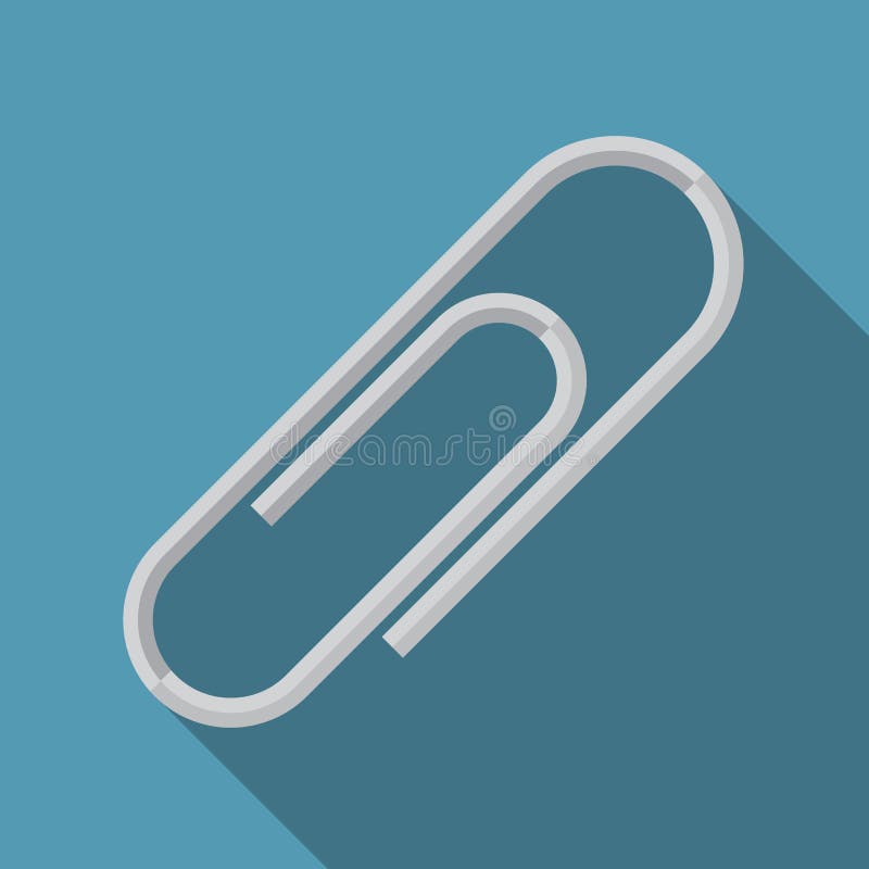 Paper clip icon . stock illustration. Illustration of sheet - 157705719