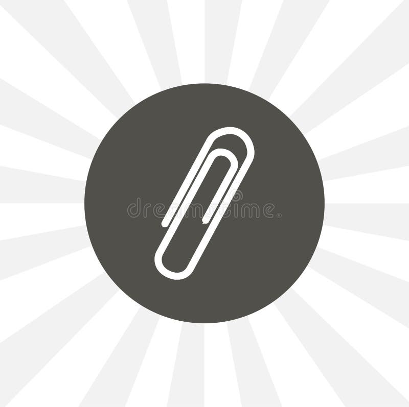 Paper Clip Isolated Icon. Education Design Element Stock Vector ...
