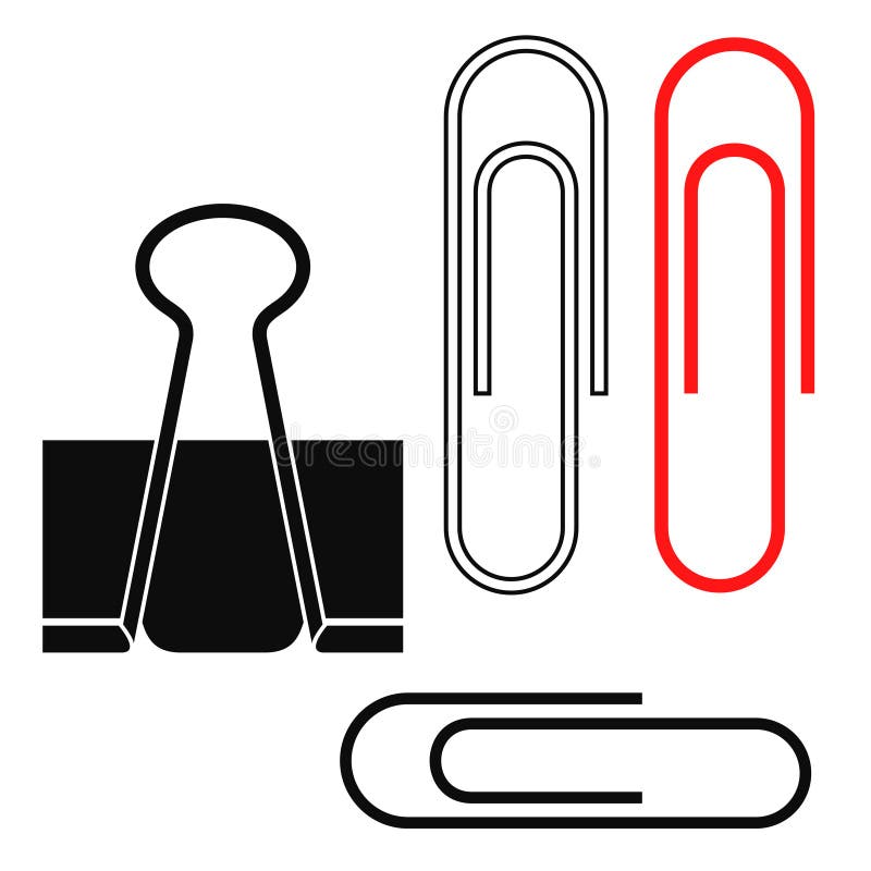 Paper Clip stock vector. Illustration of vector, binder - 36364284