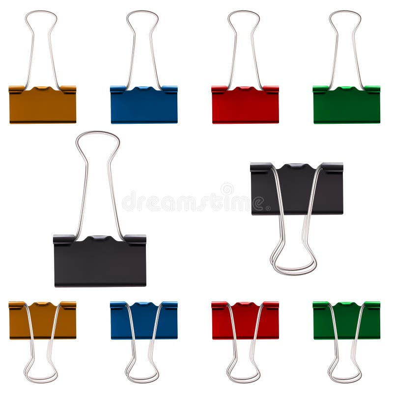 Paper Clip Isolated on White. Vector Illustration Stock Vector ...