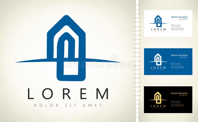 Paper clip logo vector stock vector. Illustration of card - 97074957