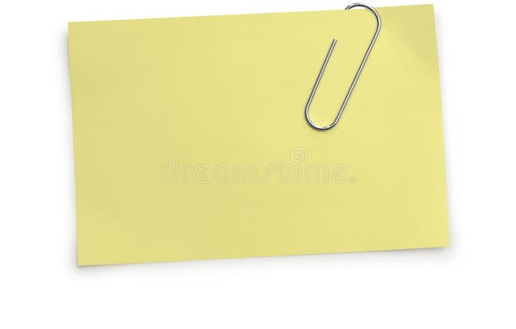 Paper Clip & Memo stock photo. Image of reminder, background - 7591600