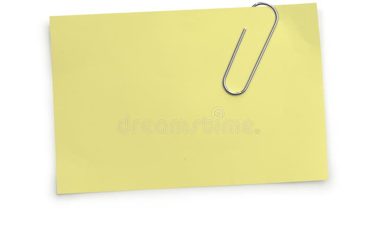 Paper Clip & Memo stock photo. Image of reminder, background - 7591600