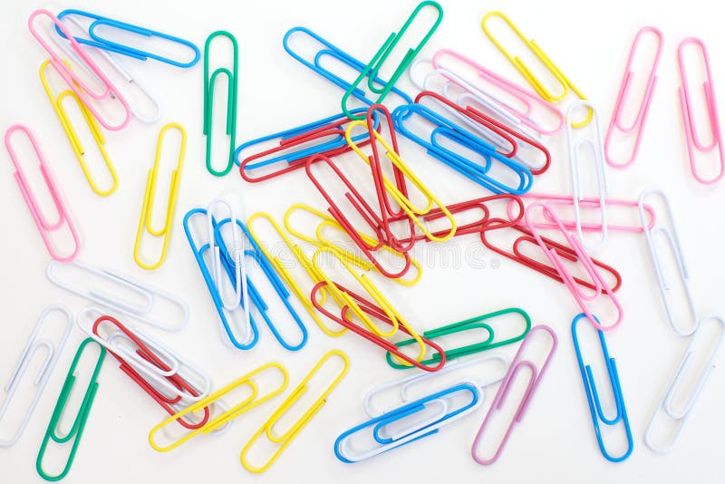 Paper Clip Multi Colored stock photo. Image of ring, multi - 33049556