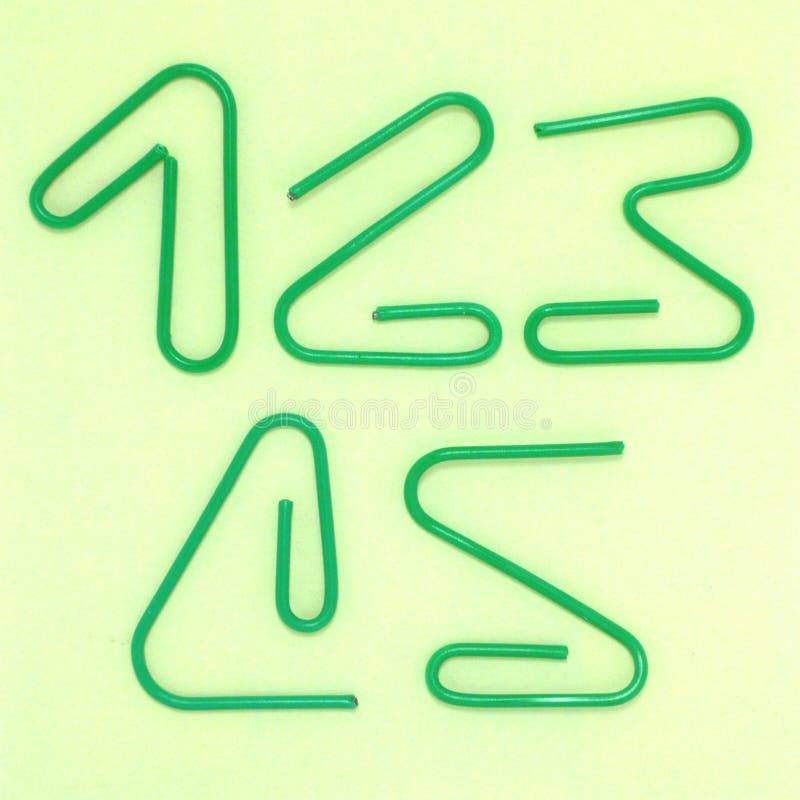 Paper clip numbers stock photo. Image of business, diary - 31492256