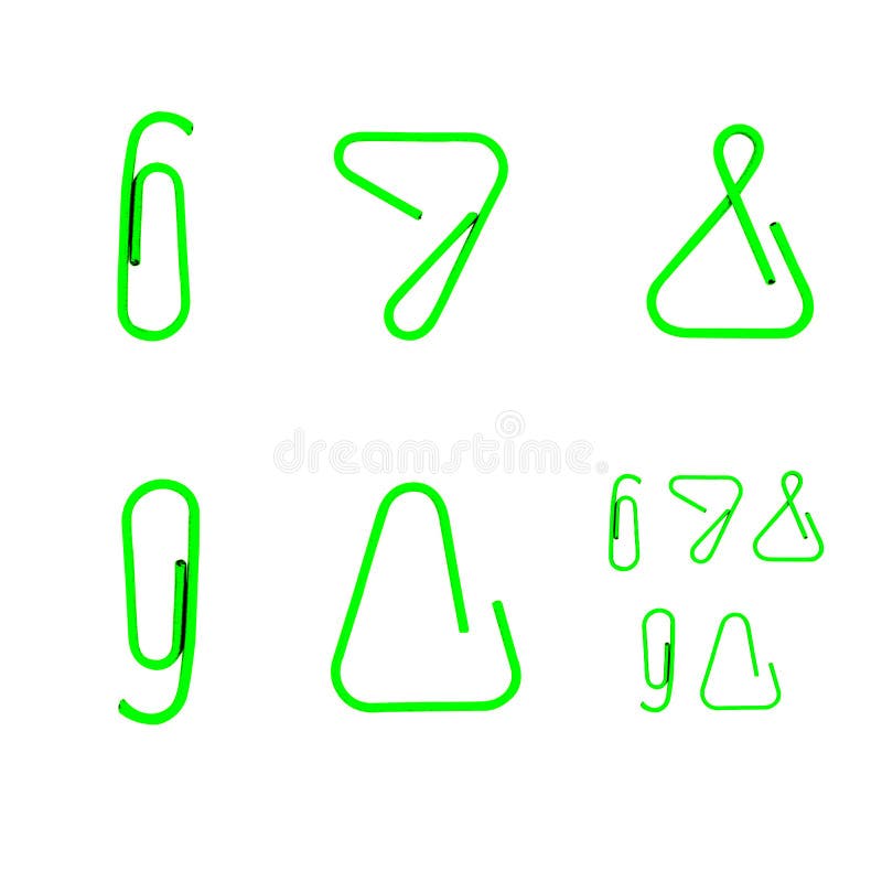 Paper clip stock image. Image of numberic, office, stationary - 34068555