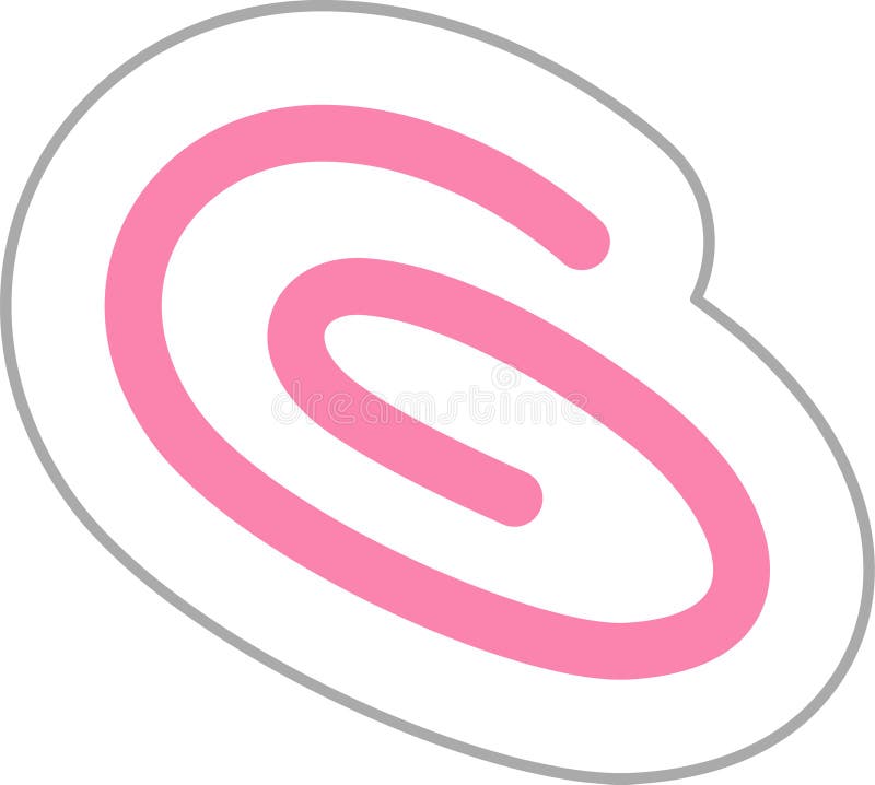 Paper Clip Sticker stock vector. Illustration of vector - 328926349