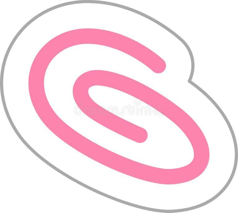 Paper Clip Sticker stock vector. Illustration of vector - 328926349