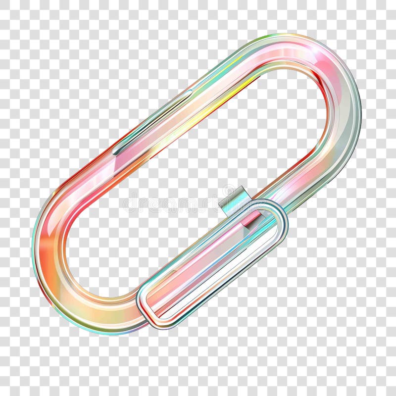 Paper Clip Transparent Background Realistic Element Stock Illustration ...