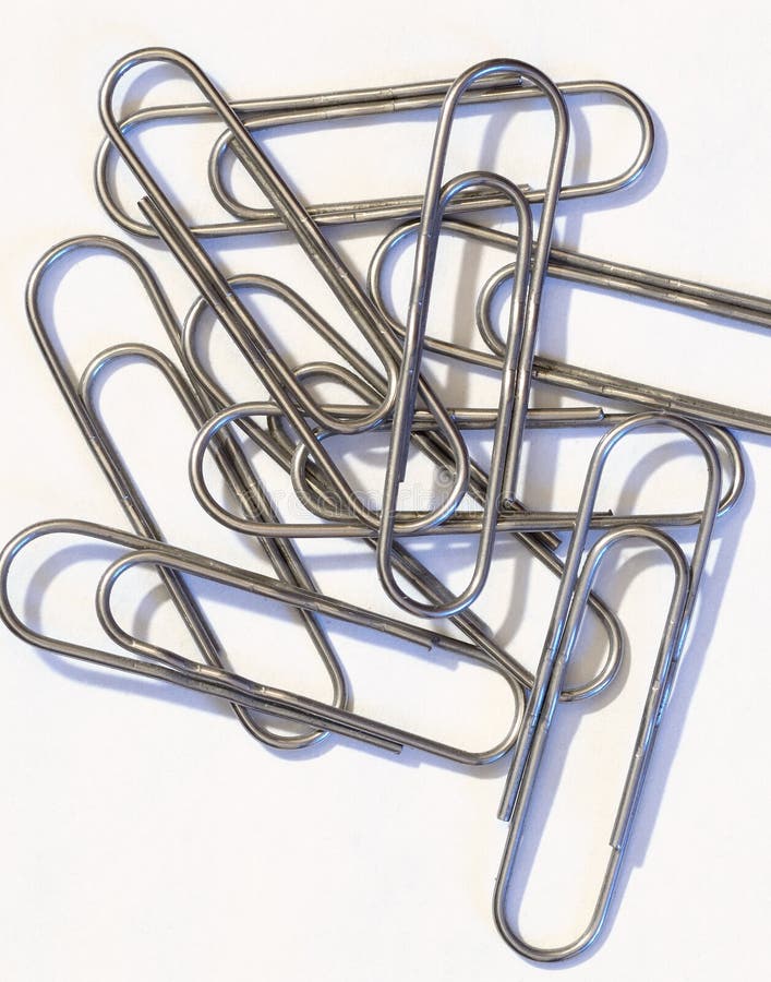 The Paper Clip is Used To Fasten Paper Sheets Stock Image - Image of ...