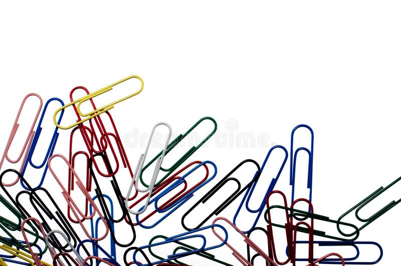 Paper-clip vertical foto de archivo. Imagen de sujetador - 60285828