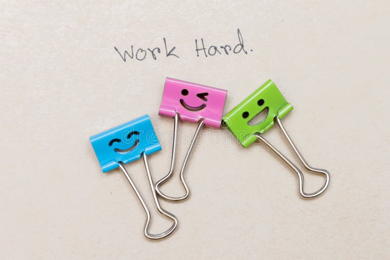 Paper clip work happy stock photo. Image of heart, creativity - 42772094