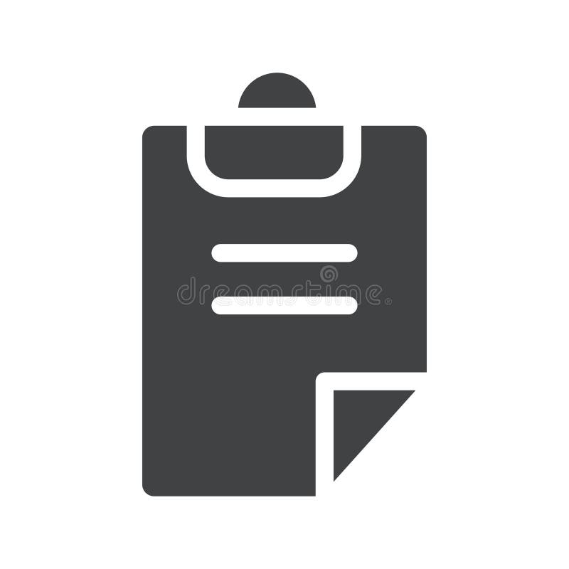Paper Clipboard Icon Simple Vector Symbol Stock Vector - Illustration ...