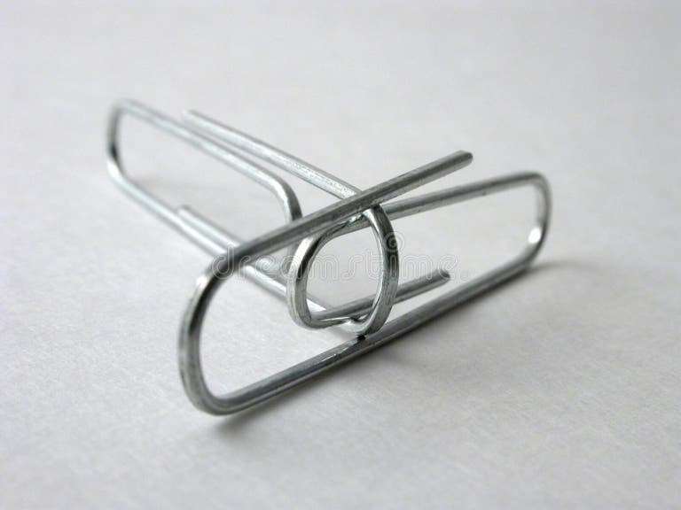 Paper clips stock image. Image of white, connected, clips - 4261
