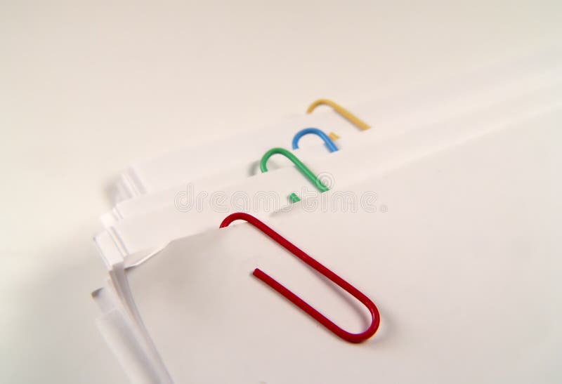 Paper Clips stock photo. Image of desk, office, fasteners - 201996