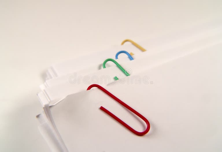 Paper clips stock photo. Image of notes, paper, paperwork - 8770